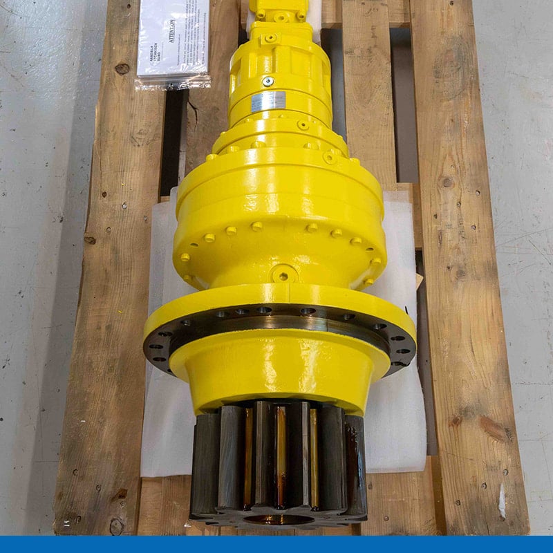 Slewing gearbox for Echoscope Crane | Aandrijf Technisch Buro